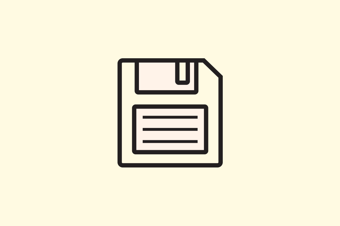 12 Retro Storage Icons - Creative VIP