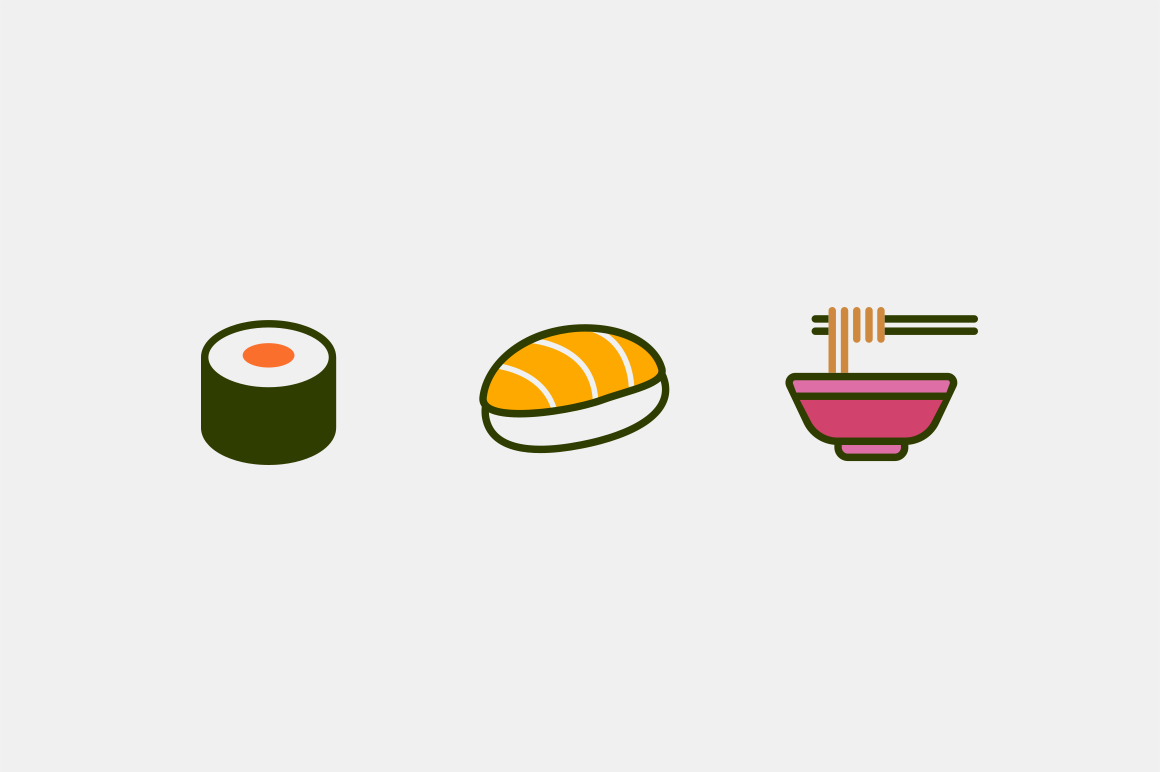 15 Japanese Food Icons - Creative VIP