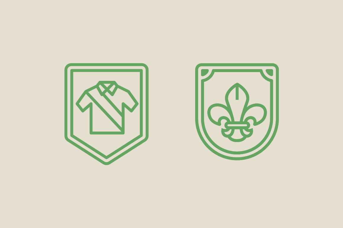 15 Scout Badge Icons - Creative VIP