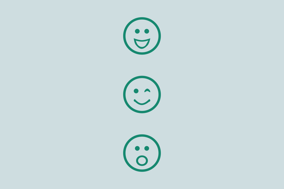 30 Smiley Line Icons - Creative VIP