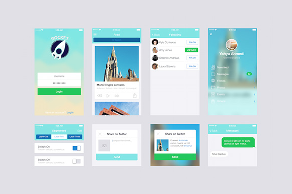 Rocket App UI Kit - Creative VIP
