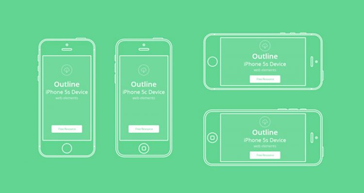 10+ iPhone Outline Mockups - Creative VIP